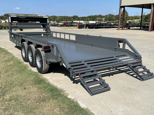 96"W GOOSENECK TANDEM AXLE HEAVY DUTY LOWBOY PIPE TOP UTILITY (FARM USE ...